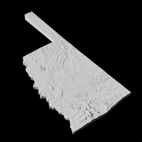 🇺🇸 Usa State Of Oklahoma Topographic Map 3d Terrain Elevation