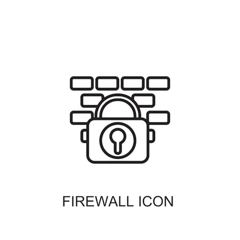 Symbol Für Das Firewall Vektorsymbol Premium Vektor