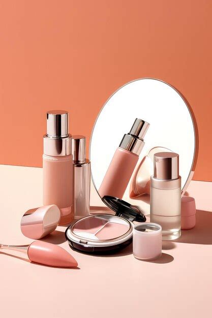 Premium Photo Shot Fresh Minimalist Cosmetic Display