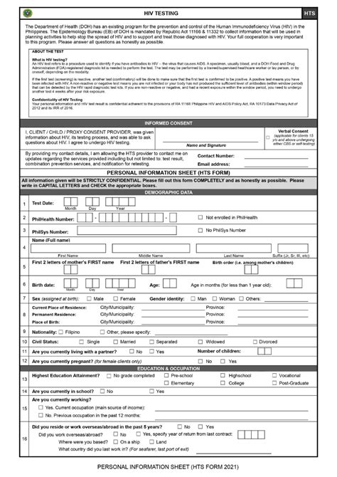Hiv Test Counseling Form At Harold Case Blog