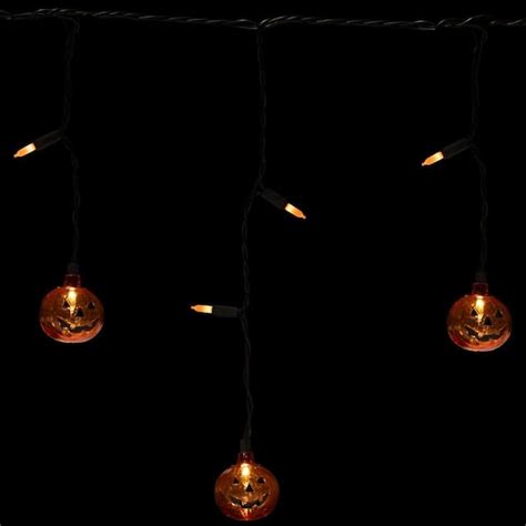 Northlight 675 Ft Led Lighted Pumpkin Curtain Orange Halloween String