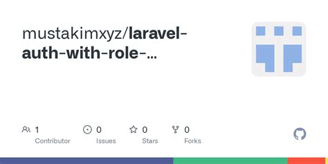github mustakimxyz laravel auth with role permission