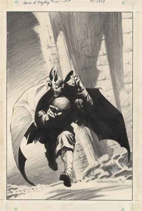 Bernie Wrightson Original Art House Of Mystery 195 Cover Pencil Ink