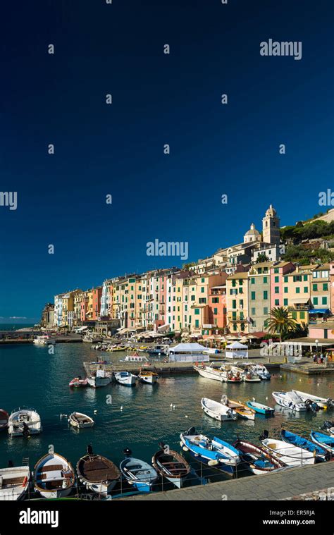 Harbour Portovenere Province Of La Spezia Liguria Italia Stock