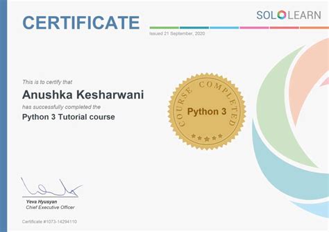 Anushka Kesharwani On Linkedin Sololearn Python3 Onlinelearning
