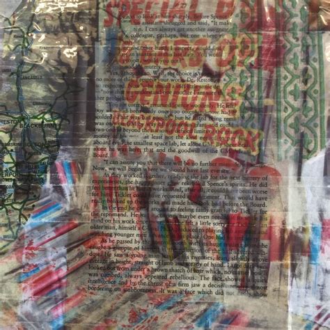 Sellotape Print Collage In The Style Of Michelle Caplan Print Collage Print Print Making