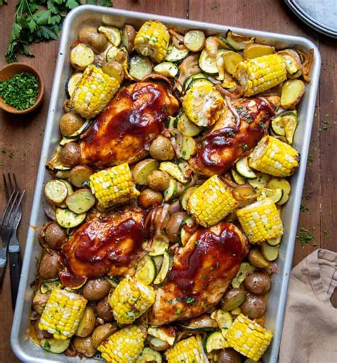 Bbq Chicken Sheet Pan Meal I Am Homesteader