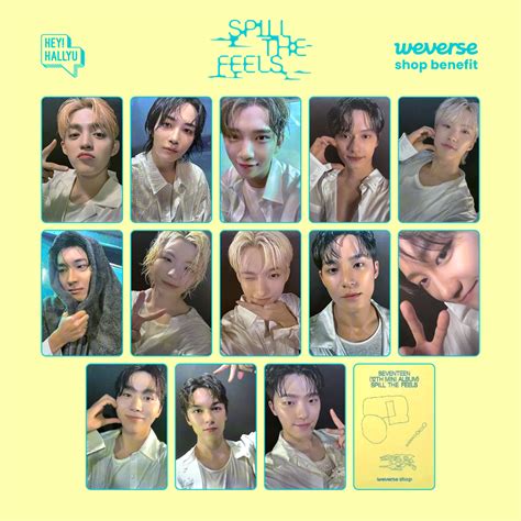 Photocard Seventeen Spill The Feels Weverse Shop Benefit Hoshi