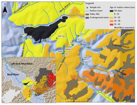 Sampling Sites Plus Age And Extent Of Surface Mining Activity Insets Download Scientific