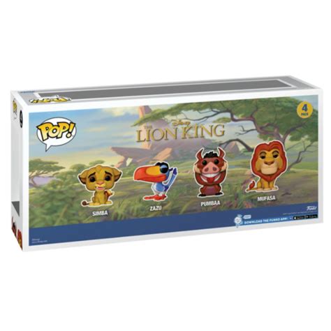 Set Funko Pop Simba Glitter Zazu Pumba Mufasa Edicion Especial