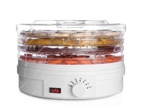 Premium Photo Modern Dehydrator Machine With Vegetables Isolated On White