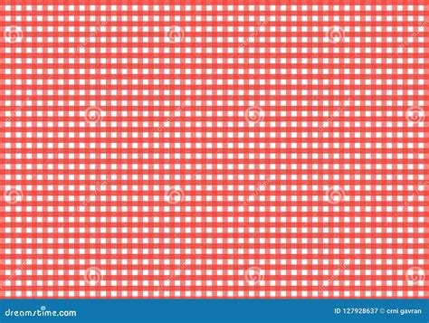 Red Gingham Seamless Patternvector Stock Illustration Illustration