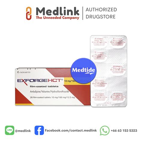 Exforge Hct 10160125 Mg 28 Tablets Medtide X Medlink