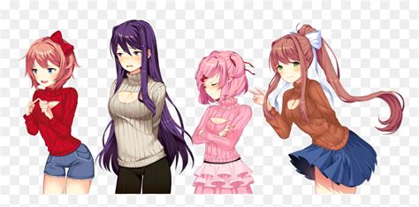 Doki Doki Literature Club Monika Png Png Ddlc Monika Sprites