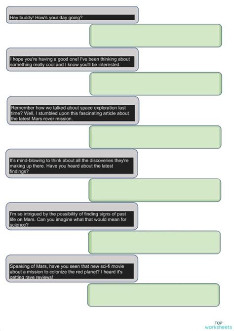 Chat With A Friend Interactive Worksheet Topworksheets