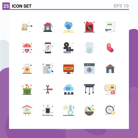 25 Thematic Vector Flat Colors And Editable Symbols Of Document Article Network Edit Kerosene