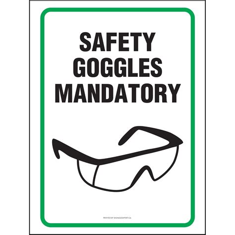Science Goggles Safety Poster