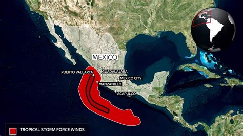 Floods And Landslides As Hurricane Hits Mexico World News Sky News