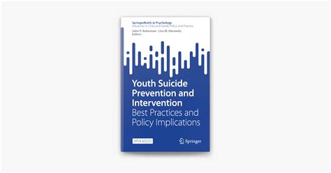 ‎youth Suicide Prevention And Intervention On Apple Books