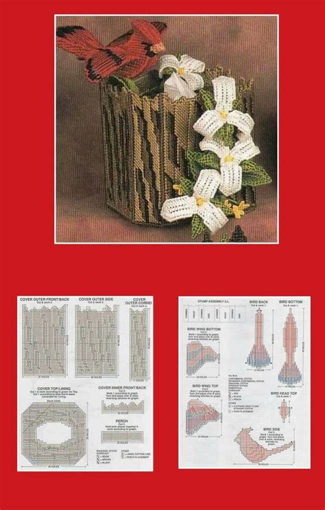 Plastic Canvas Crafts Crochet Flowers And Birds