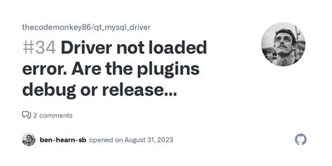 Driver Not Loaded Error Are The Plugins Debug Or Release Plugins