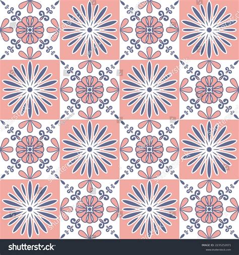 Ceramic Tile Mosaic Design Wall Decoration Stock Vector Royalty Free 2235252071 Shutterstock