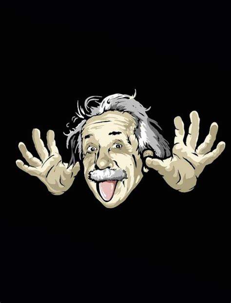 Albert Einstein Cute Cartoon Wallpapers Print Design Art Einstein
