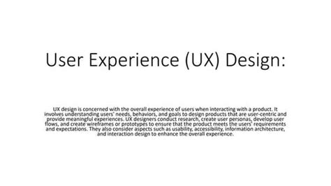 Ui Ux Design Presentation Ppt