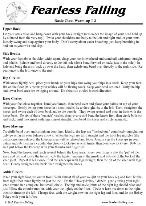 Safe Falling Class Warm Up