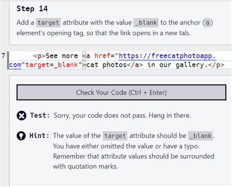 learn html by building a cat photo app step 14 html css the