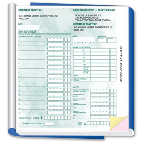 Livrets De Dépôts Produits Daffaires Deluxe