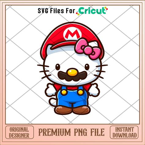 Hello Kitty Mario Luigi Png Mario Bros Png Digital Download Svg
