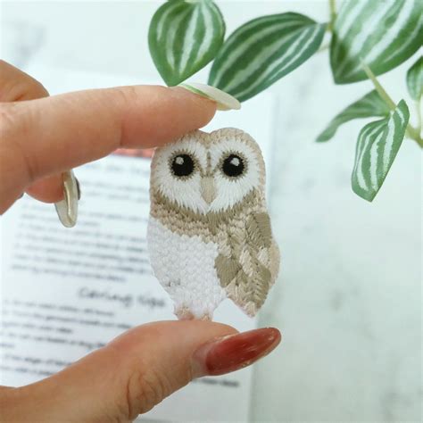 Cute Owl Patch Owl Iron On Patch Cute Animal Patches Diy Clothing