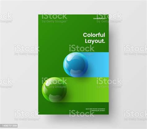 여러 가지 빛깔의 광고지 A4 벡터 디자인 그림입니다 최소한의 3d 공 엽서 개념 A4 용지에 대한 스톡 벡터 아트 및 기타 이미지 A4 용지 개념 고급 Istock