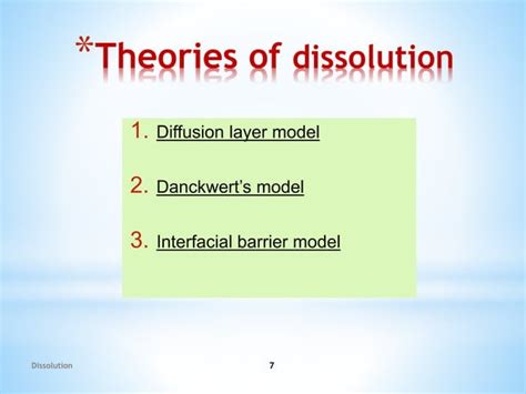 Dissolution Study Dissolution Studies Factor Affecting Dissolution And