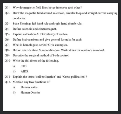 Q Why Do Magnetic Field Lines Never Intersect Each Other Q Draw The
