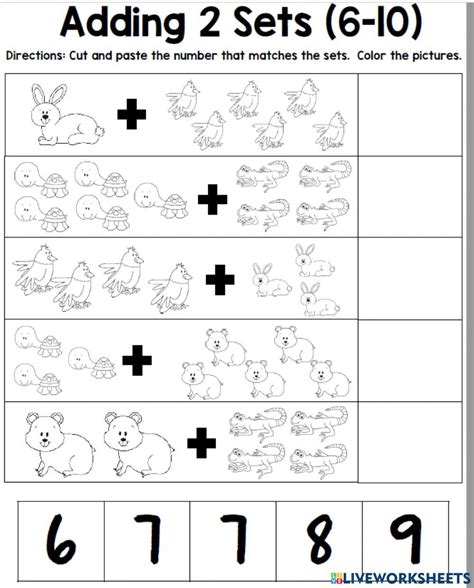 Rabbit Math Sheet Online Exercise For Live Worksheets Worksheets