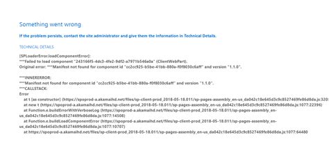 Error On Adding Custom Sharepoint Hosted App To A Modern Page