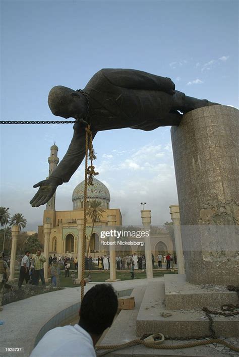 Saddam Hussein Statue Falling John Burns Ministering Angels And
