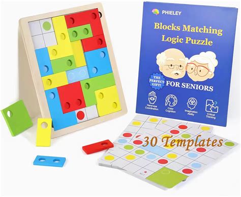 16 Wooden Tiles Matching Board Game Easy Puzzle Memory