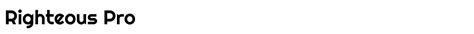 Righteous Pro Font Webfont And Desktop Myfonts