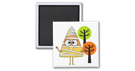 Candy Corn Mummy Halloween Magnet Zazzle