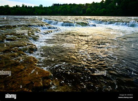 Falls Reserve Conservation Area Maidland River Goderich On Canada Stock