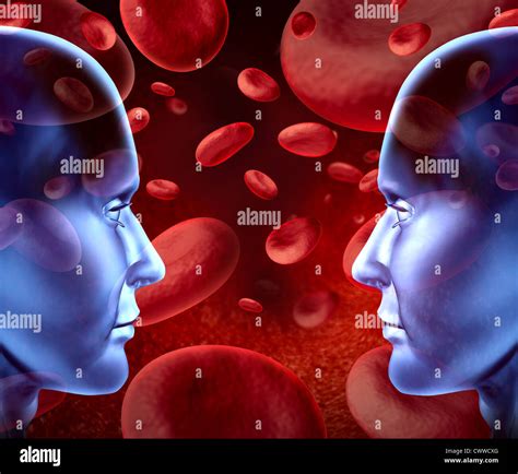 Blood Donations With Different Blood Group And Types Representing Red Blood Cells Flowing
