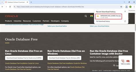 how to install oracle database 23ai on windows