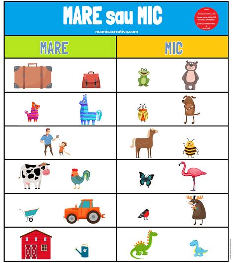 Fisa De Lucru Mic Sau Mare