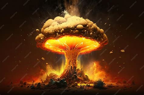 Premium Photo Nuclear Explosion Mushroom Cloud Of Exploding Atomic