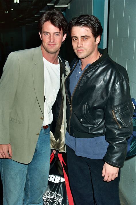 Matthew Perry And Matt Leblanc December 1994 Roldschoolcool