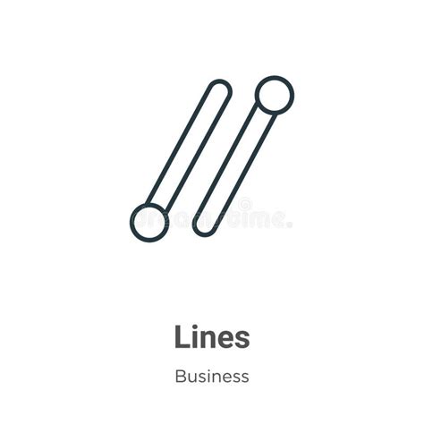 Lines Outline Vector Icon Thin Line Black Lines Icon Flat Vector Simple Element Illustration