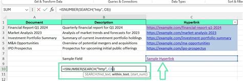 Search Excel For Hyperlinks Downloadable Template